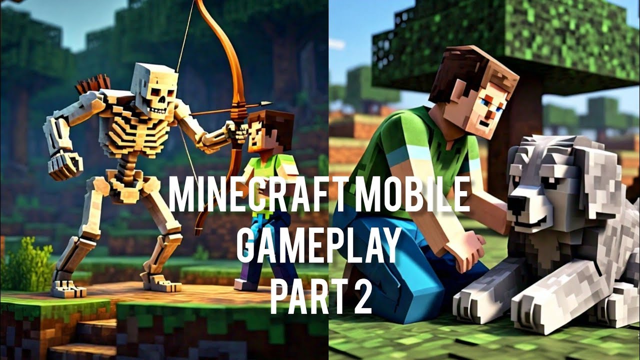 Minecraft mobile gameplay part 2 - YouTube