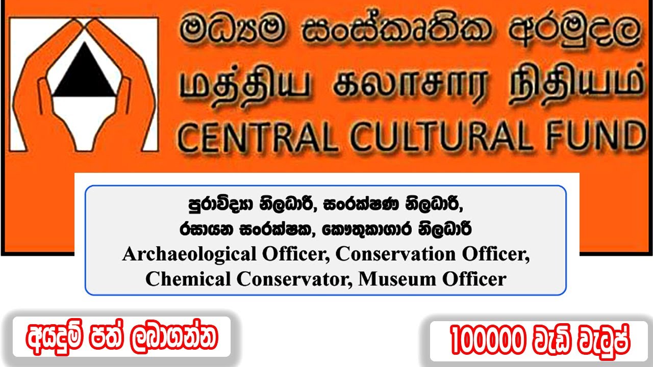 Central Cultural Fund Vacancies 2025 – Archaeological, Conservation ...