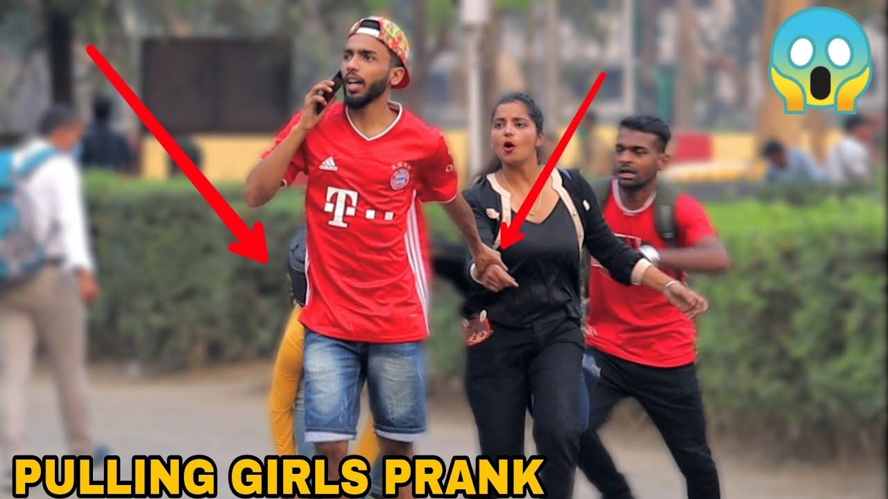 Pulling Girls Prank! || MOUZ PRANK - YouTube