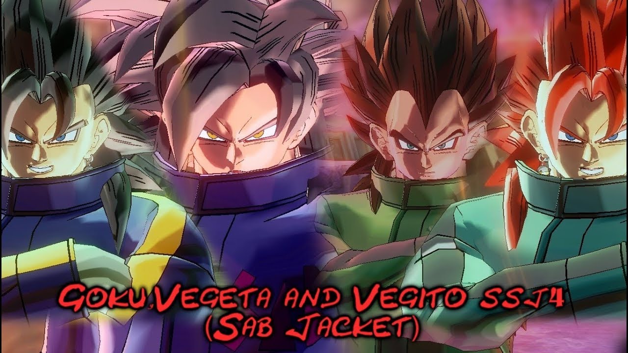 DBXV2 Super Saiyan 4 SAB Jacket Pack (Goku-Vegeta-Vegito) - YouTube
