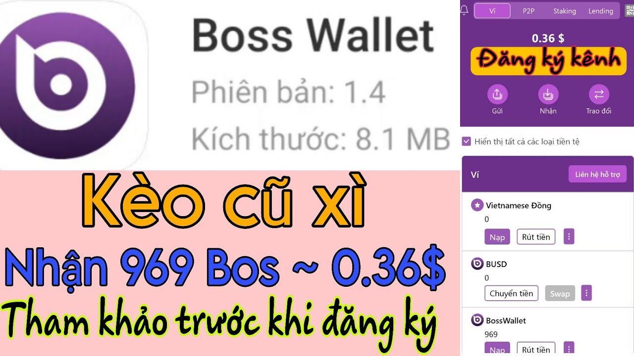 Ví Boss wallet siêu hot, dự án ra app 27/10/2021 ít người tham gia | Tiền Điện Tử 24h | - YouTube