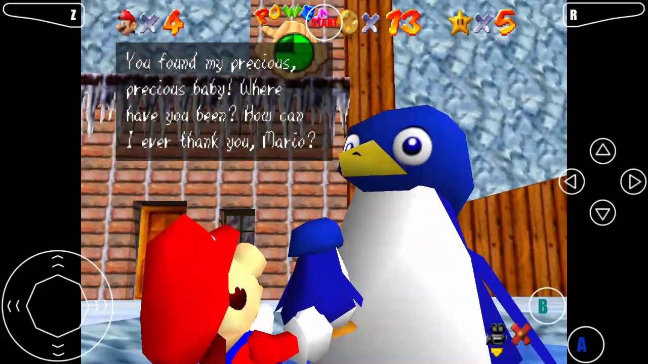 Mario 64 mobile emulator - YouTube