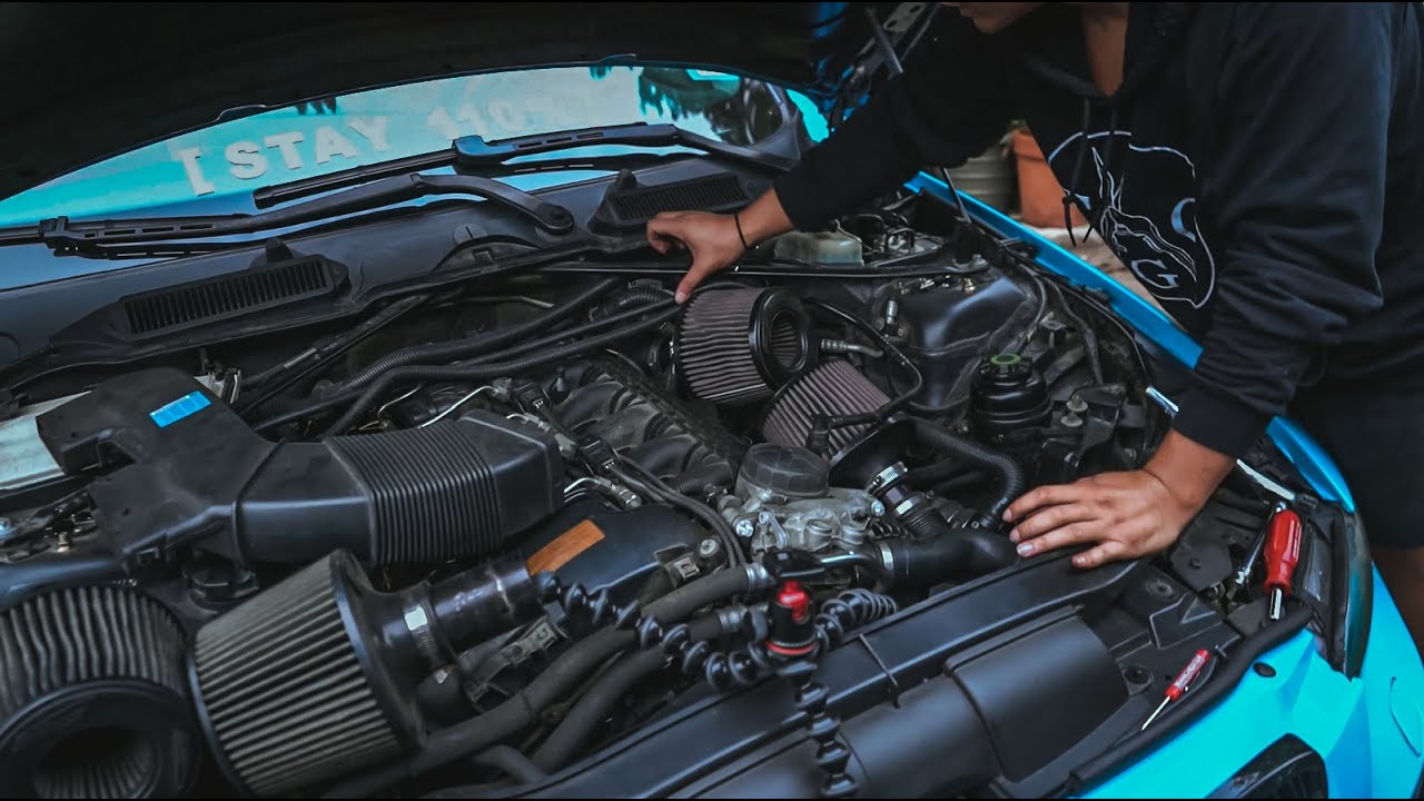 Intake & Cowl Install | Plus Cars And Coffee Vlog | - YouTube