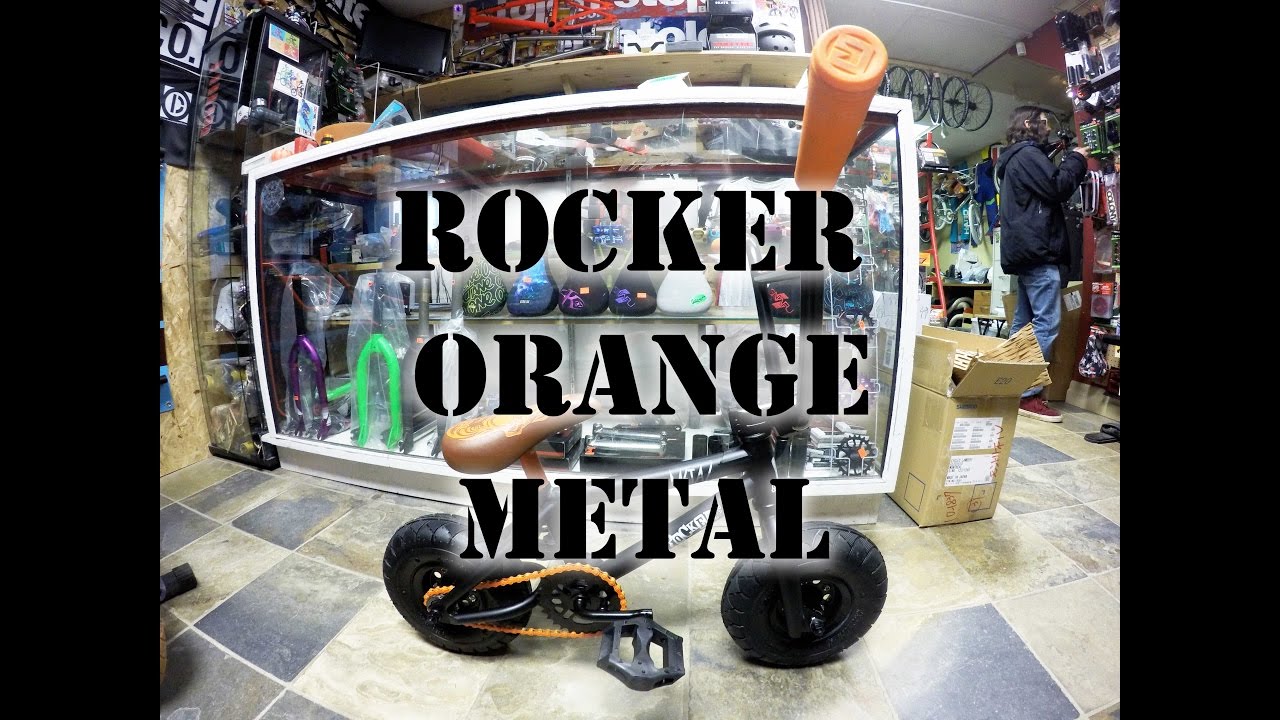 CUSTOM Rocker Mini BMX ORANGE METAL @ Harvester Bikes - YouTube