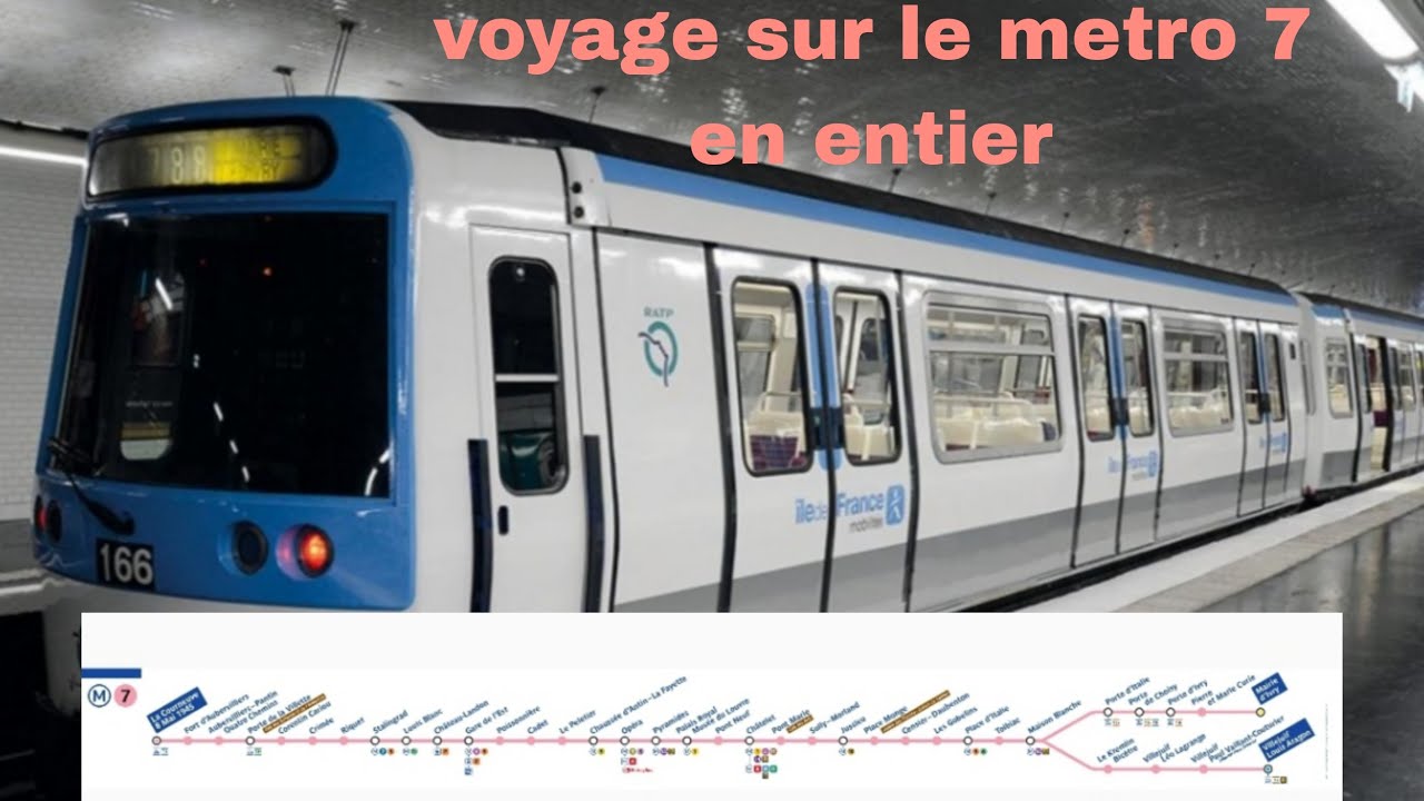 Voyage sur le métro 7 en entier (21 février 2025) - YouTube
