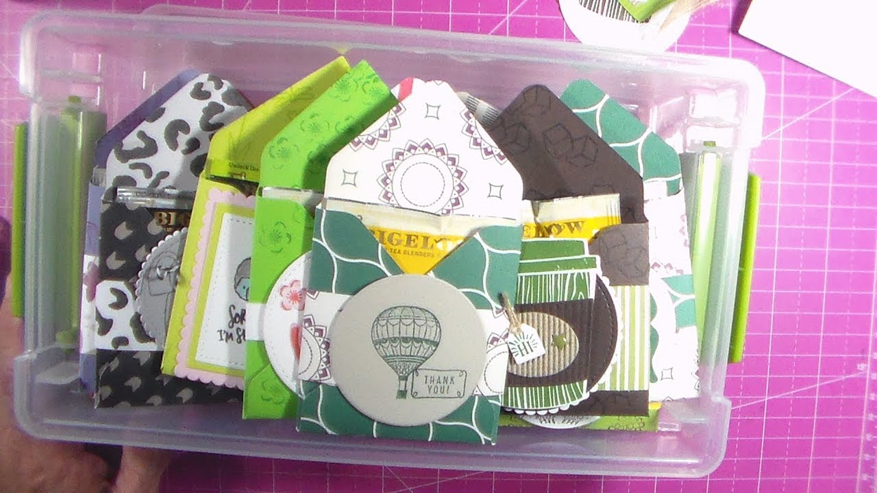 Stamping' Up! Coffee Cafe Tea Bag Pockets - YouTube