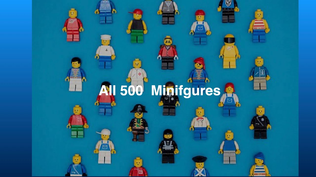 All 500 Lego minifigures - YouTube