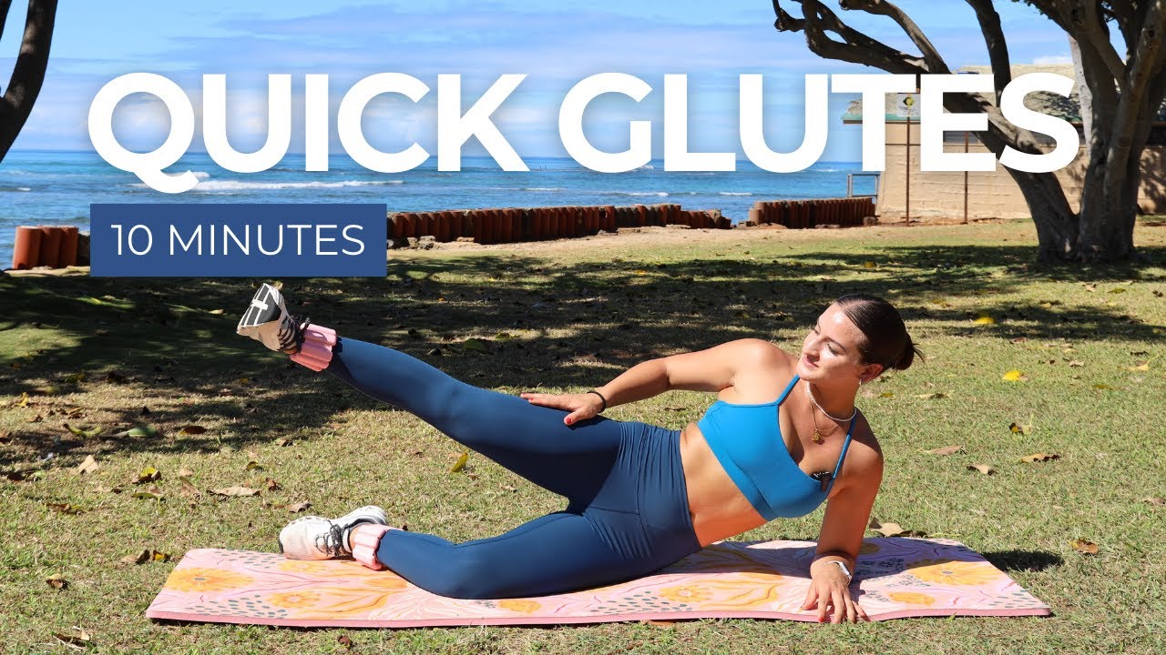 10 Min Booty Workout At Home Mat Pilates Inspired Workout Youtube