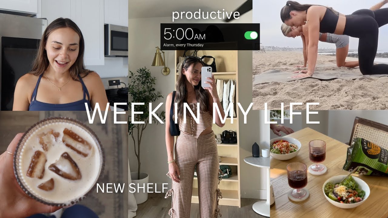 A FULL/PRODUCTIVE WEEK IN MY LIFE: a 5am work day, tidying the house ...