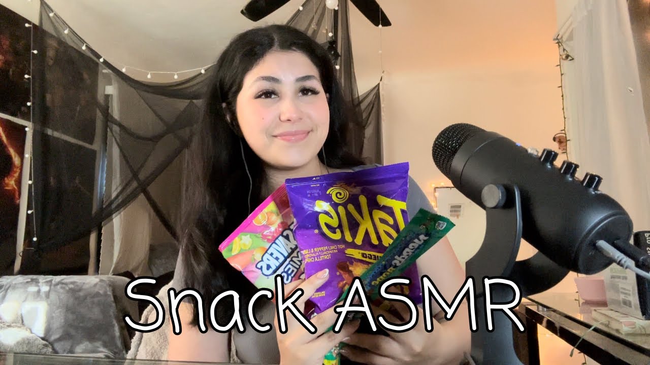Eating snacks *asmr* Mukbang | takis, lifesaver gummies, nerds rope 🍬 ...