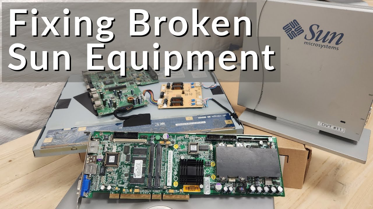 Trying to fix Sun Microsystems Equipment - YouTube