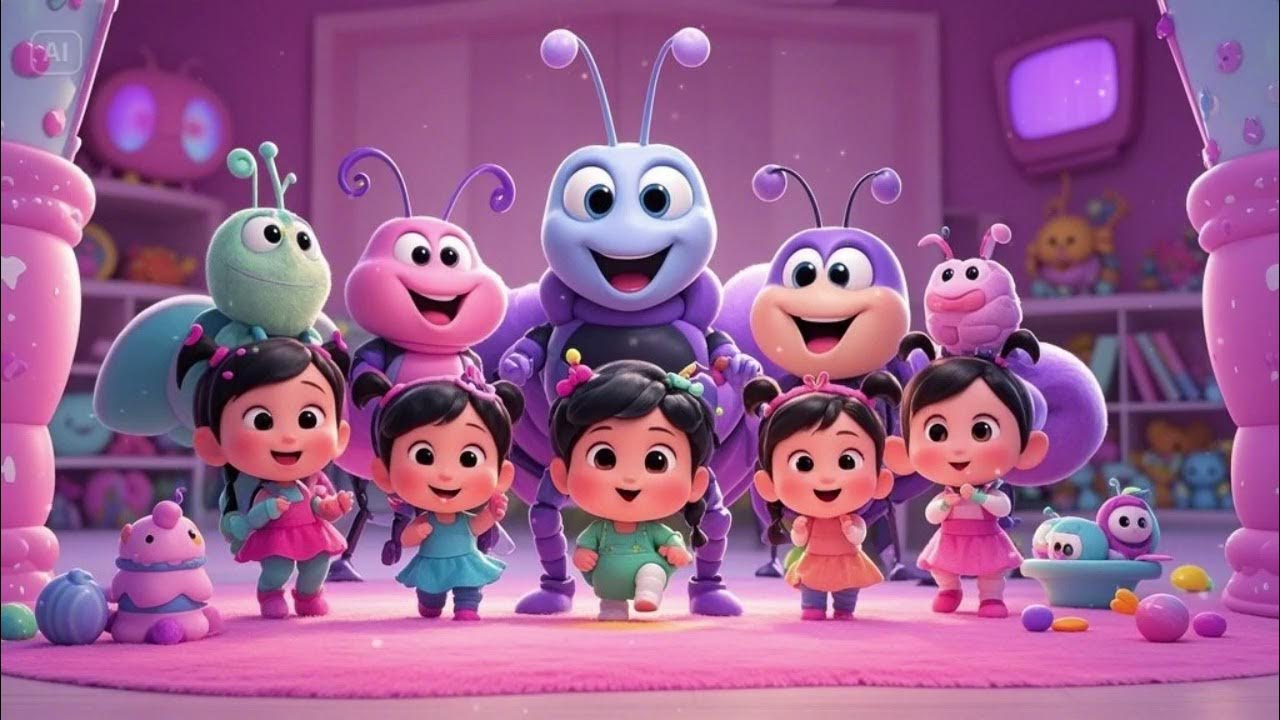 Seven Little Bugs on the Wall | Fun Counting Song for Kids | Learn ...