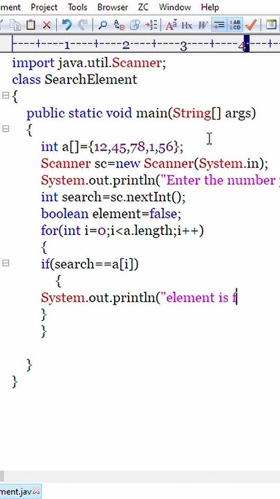 Find The Element You Want To Search In An Array In Java Array Javaarrays Javacode5 Youtube 9832