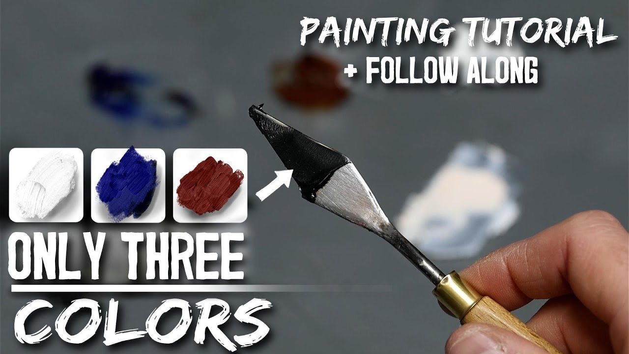 Easy 3 Color OIL PAINTING Exercise You NEED To Try Today! - YouTube