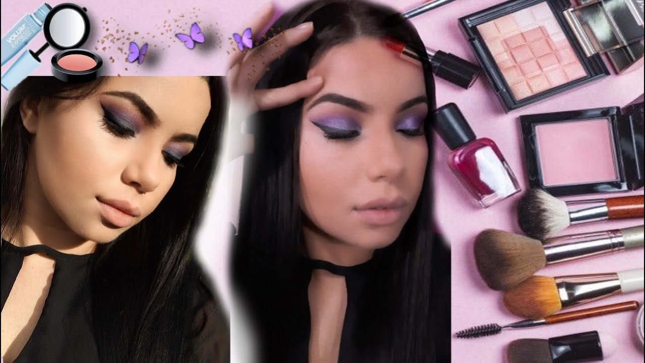 Maquiagem Roxa / TUTORIAL - YouTube