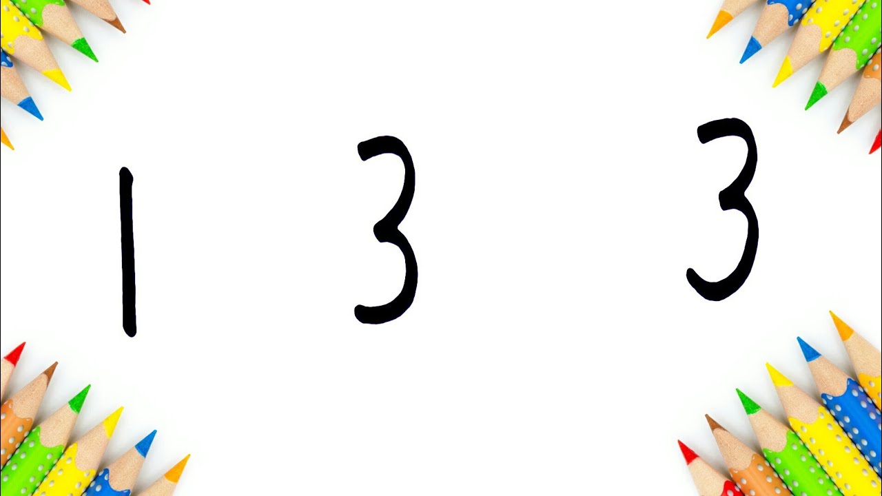 Easy Drawing ! How To turn 133 Number into cute fish step by step ...