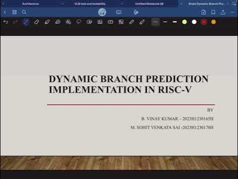 Dynamic Branch Predictor in RISC - V - YouTube