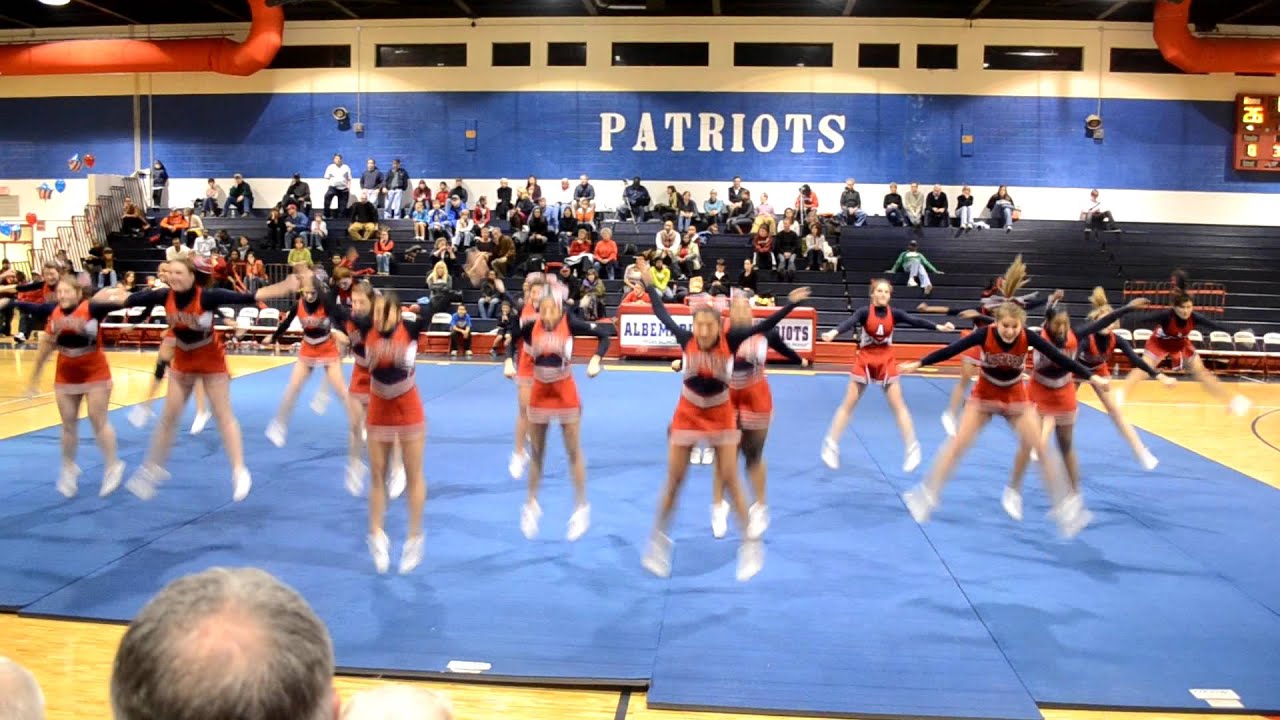 Pep Rally 2011-12 Albemarle High School Cheerleading - YouTube