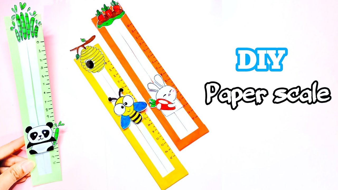 How to Make Paper Scale | School Supplies | Origami Craft with Paper ...