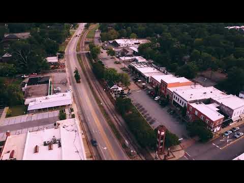 Downtown Simpsonville Clock Tower Orbit (Drone footage) - YouTube