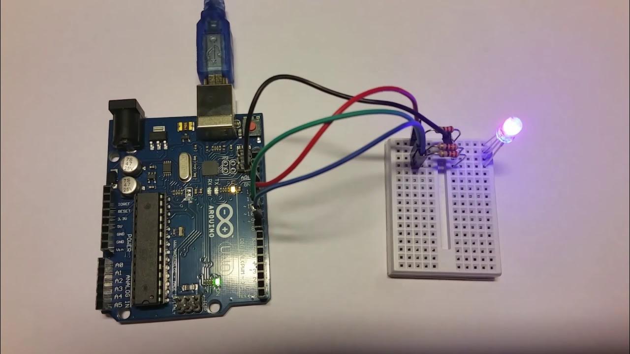 RGB LED smooth color transitions using Arduino (UNO) - YouTube