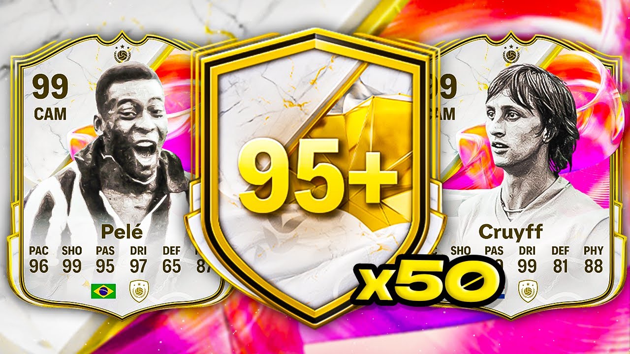 50x 95+ ICON PLAYER PICKS! 😱 FC 25 Ultimate Team - YouTube