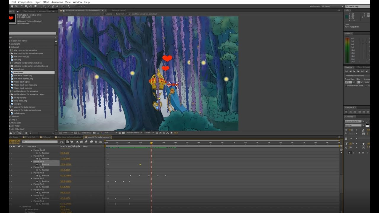 After Effects Animation explained | Romantic Encounter scene - YouTube