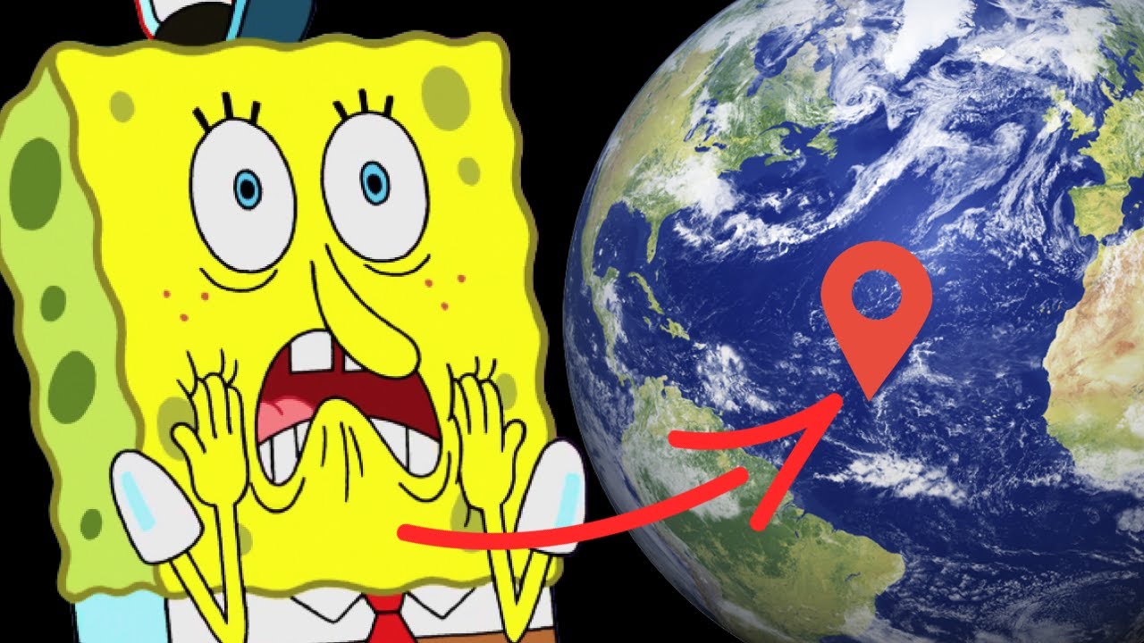 Found secret locations with the SpongeBob SquarePants in google earth ...