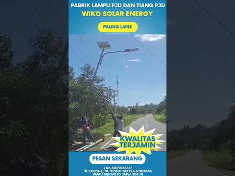 Lampu PJU Tenaga Surya Paling Laris 2024, Garansi 1 Tahun, Info 081139085888 #wikosolar #pju #pjuts