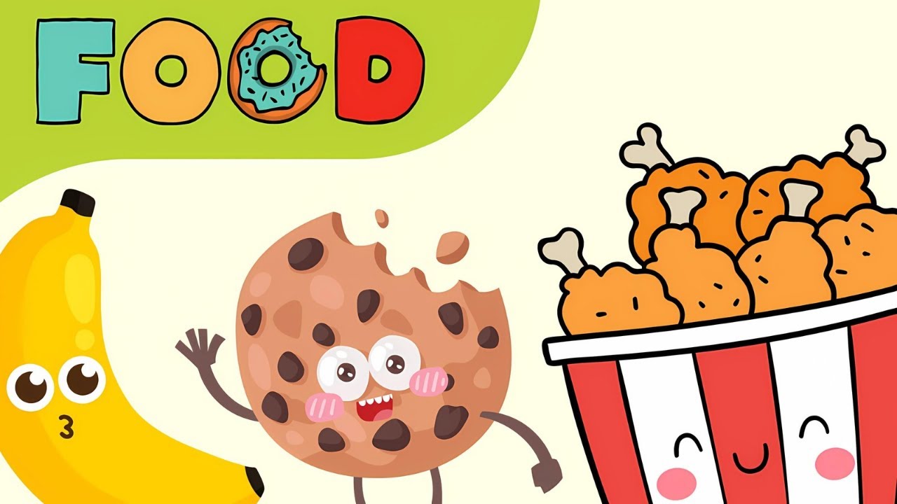 Yummy Food Words: Fun Vocabulary for Kids! - YouTube