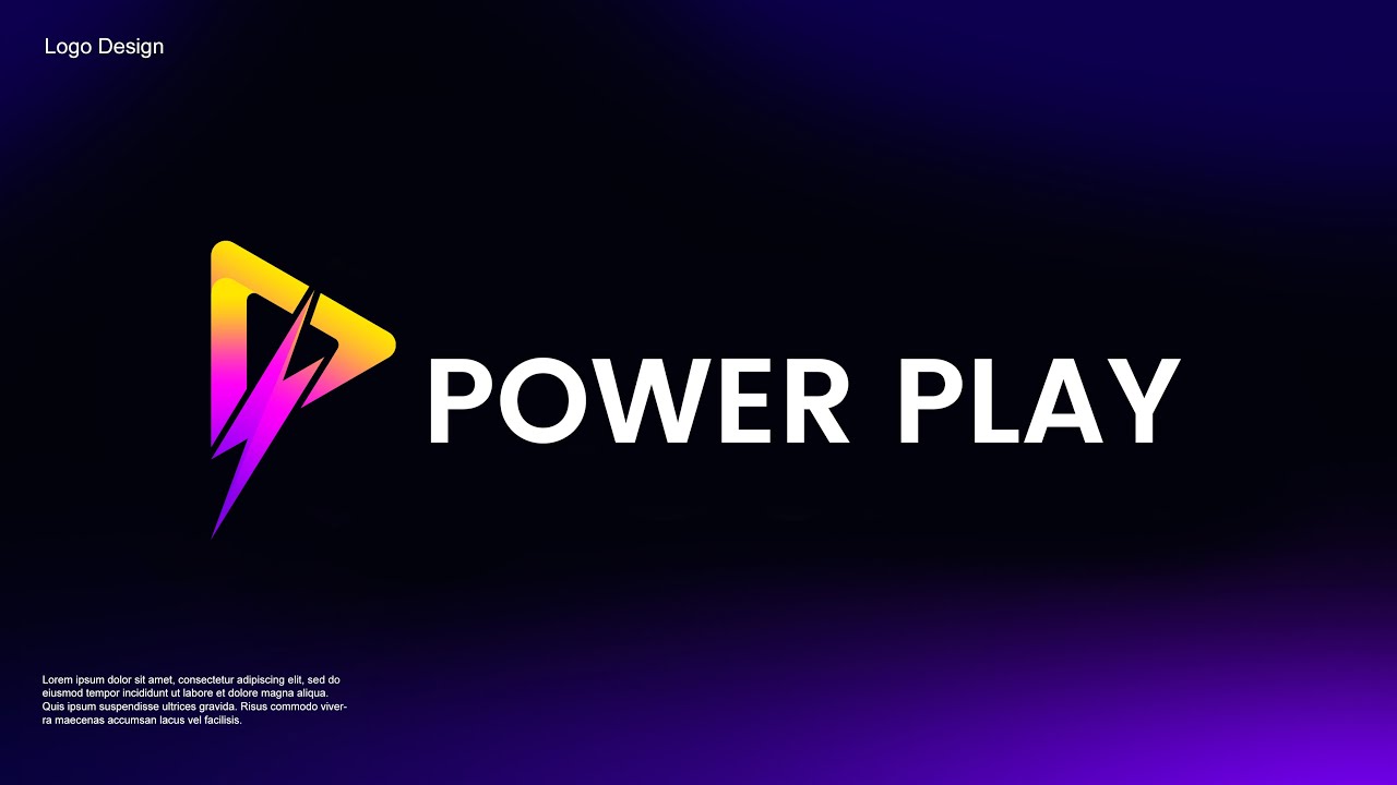 Logo Design Tutorial : Power Play Logo - YouTube