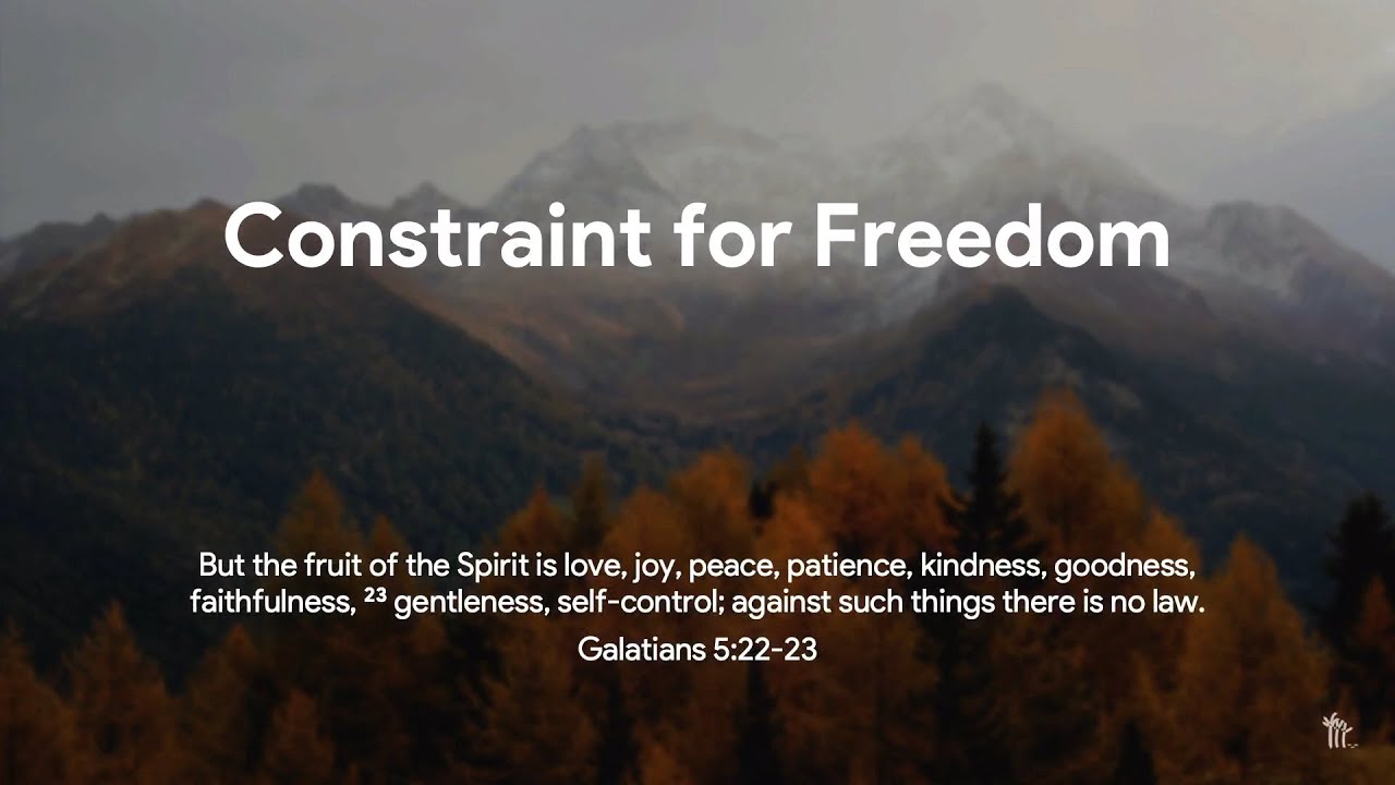 Constraint for Freedom, Pastor Keith Park - YouTube