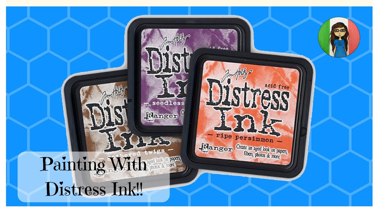 PAINTING WITH DISTRESS INK - YouTube