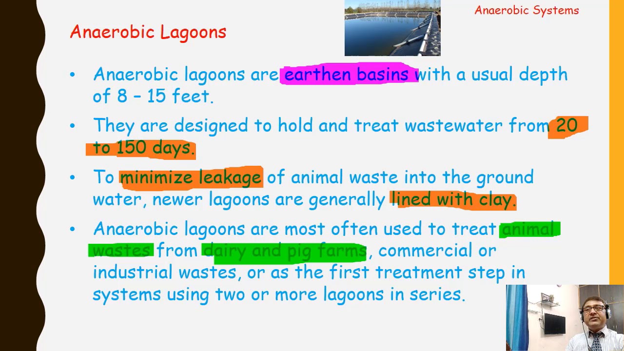 12 Waste Water Treatment : Secondary Treatment - Anaerobic Lagoons Part ...