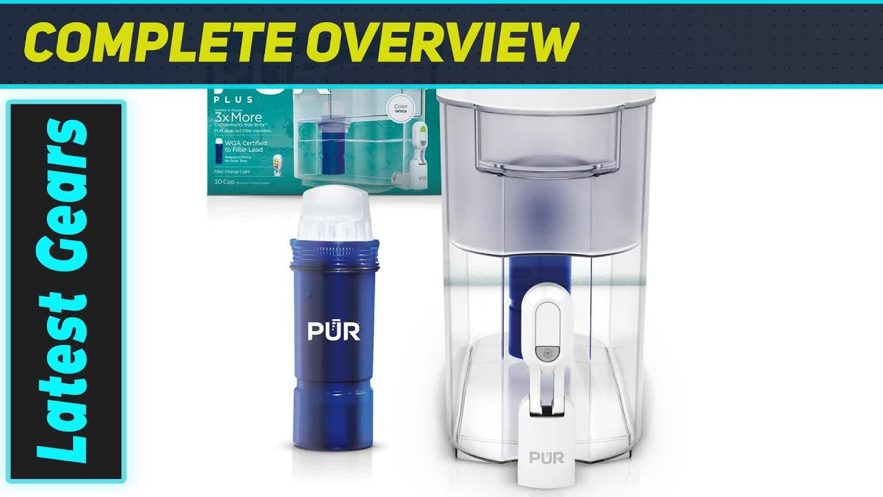 Best Large Capacity Water Filter: PUR PLUS 30-Cup Dispenser - YouTube