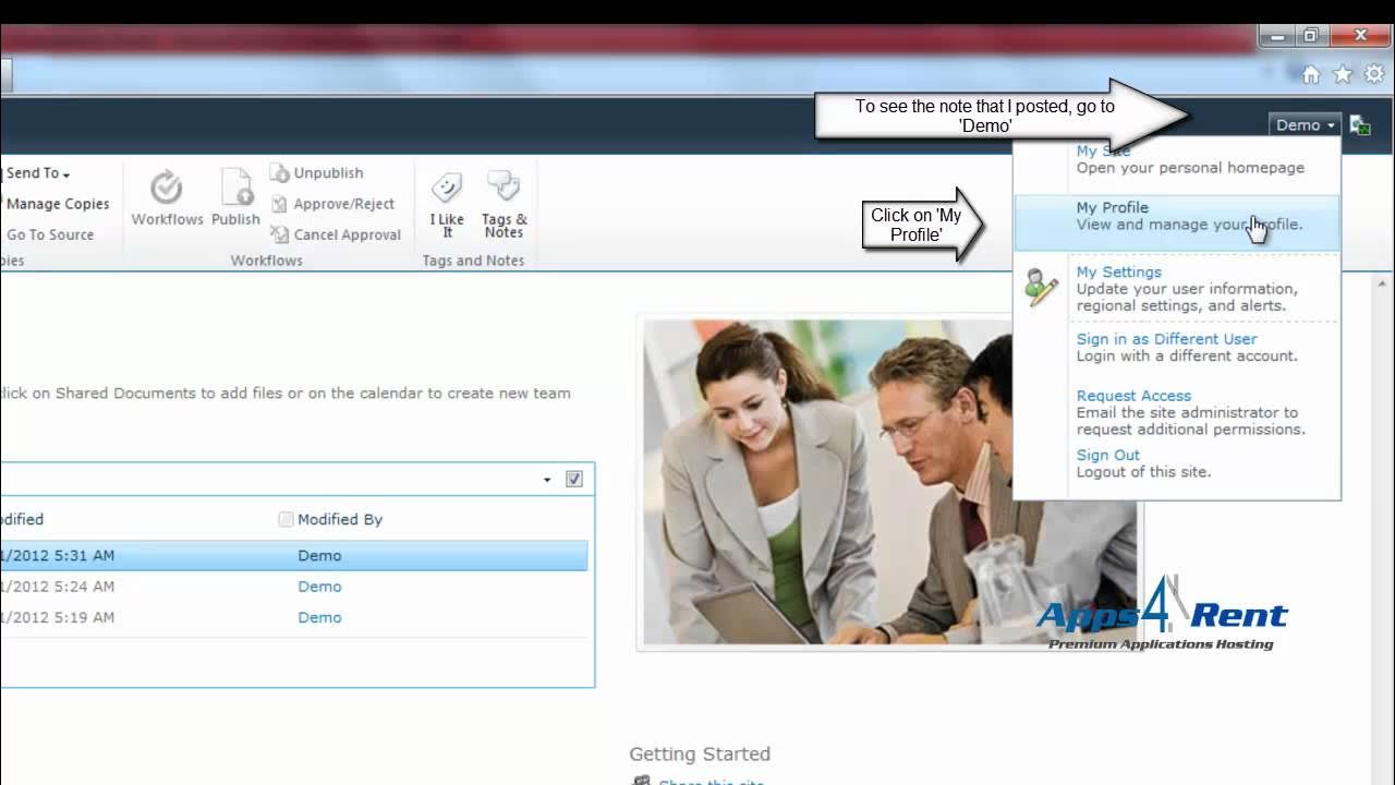 How to Sharepoint: How to post a note in SharePoint Enterprise Note ...