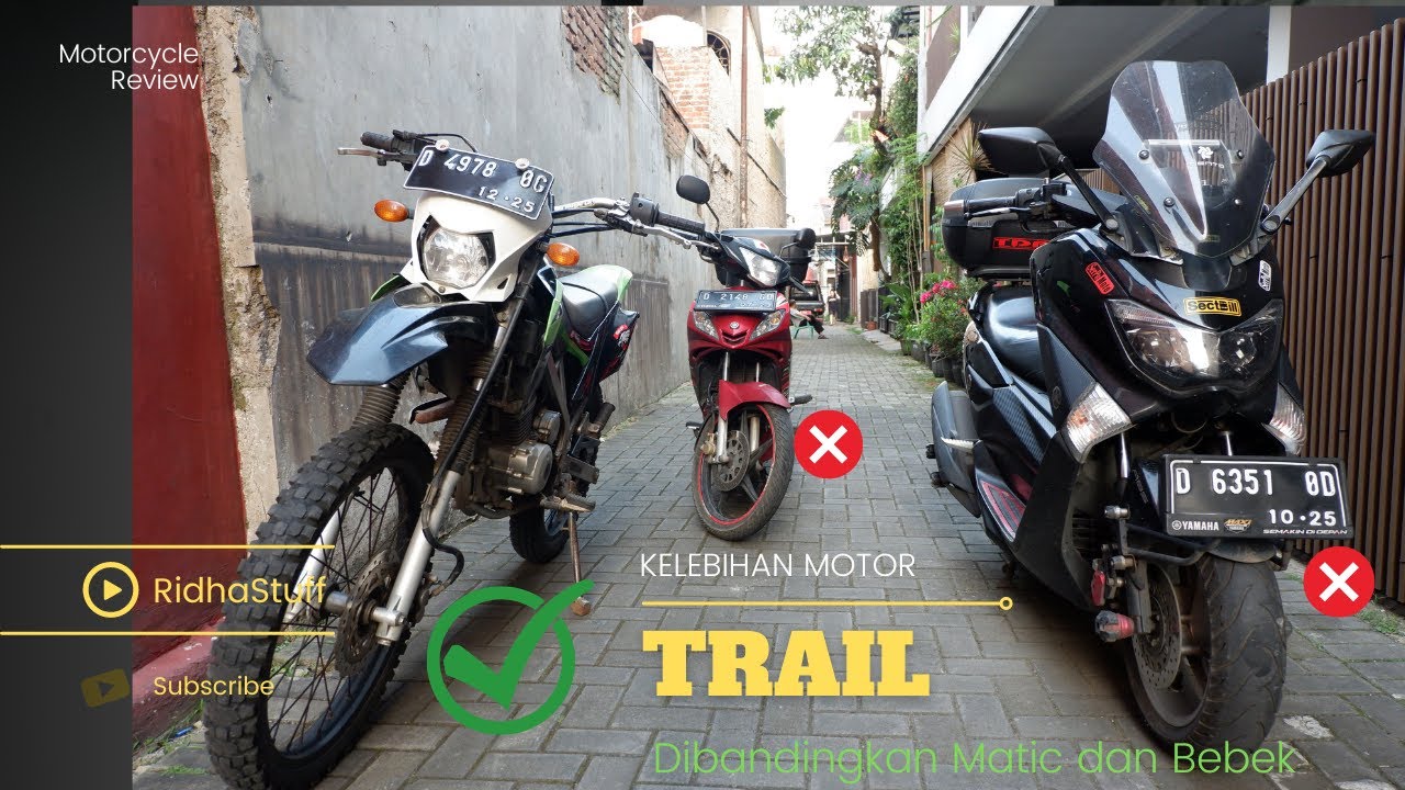 Kelebihan Motor Trail Dibandingkan Bebek dan Matic - YouTube