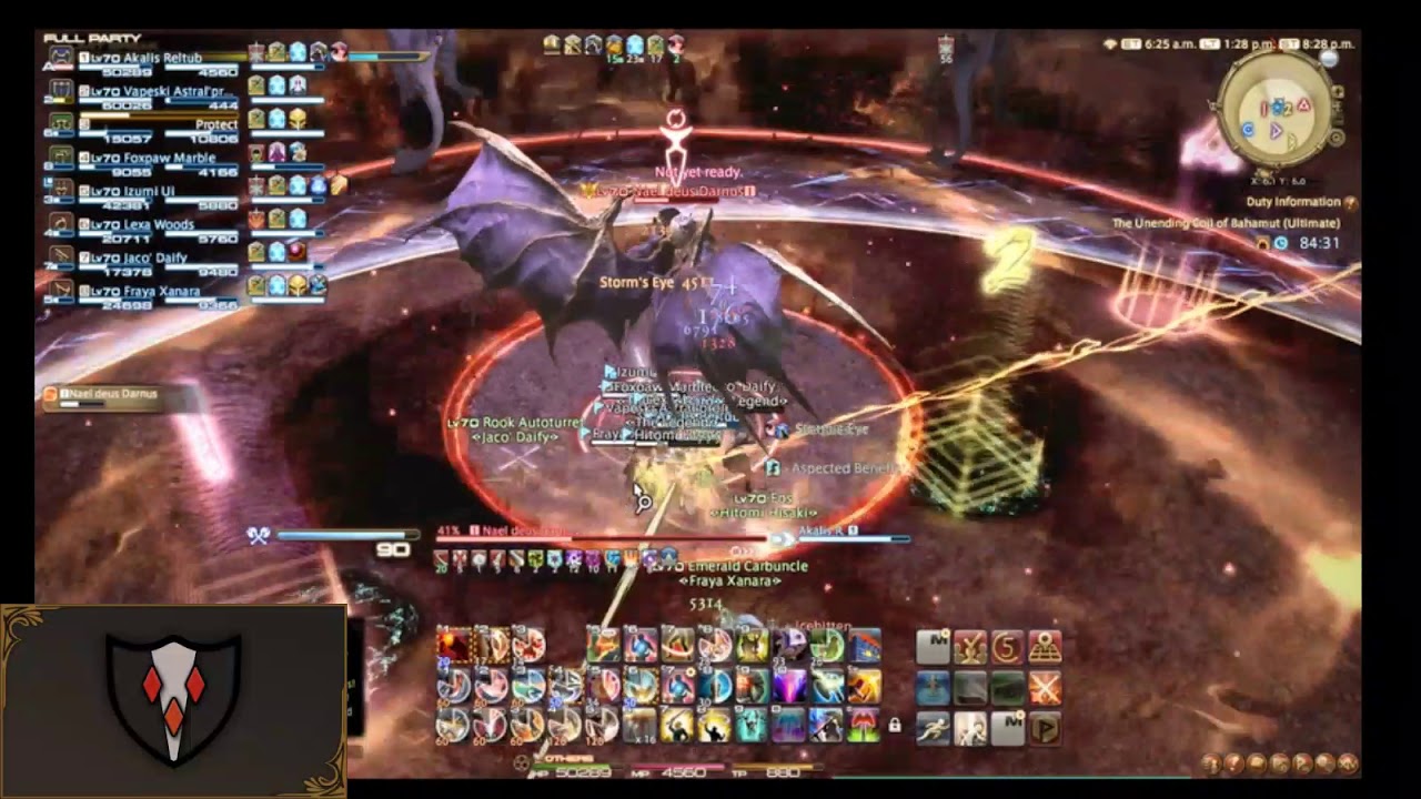 FFXIV Unending Coil Of Bahamut (UCOB) clear WAR POV - YouTube