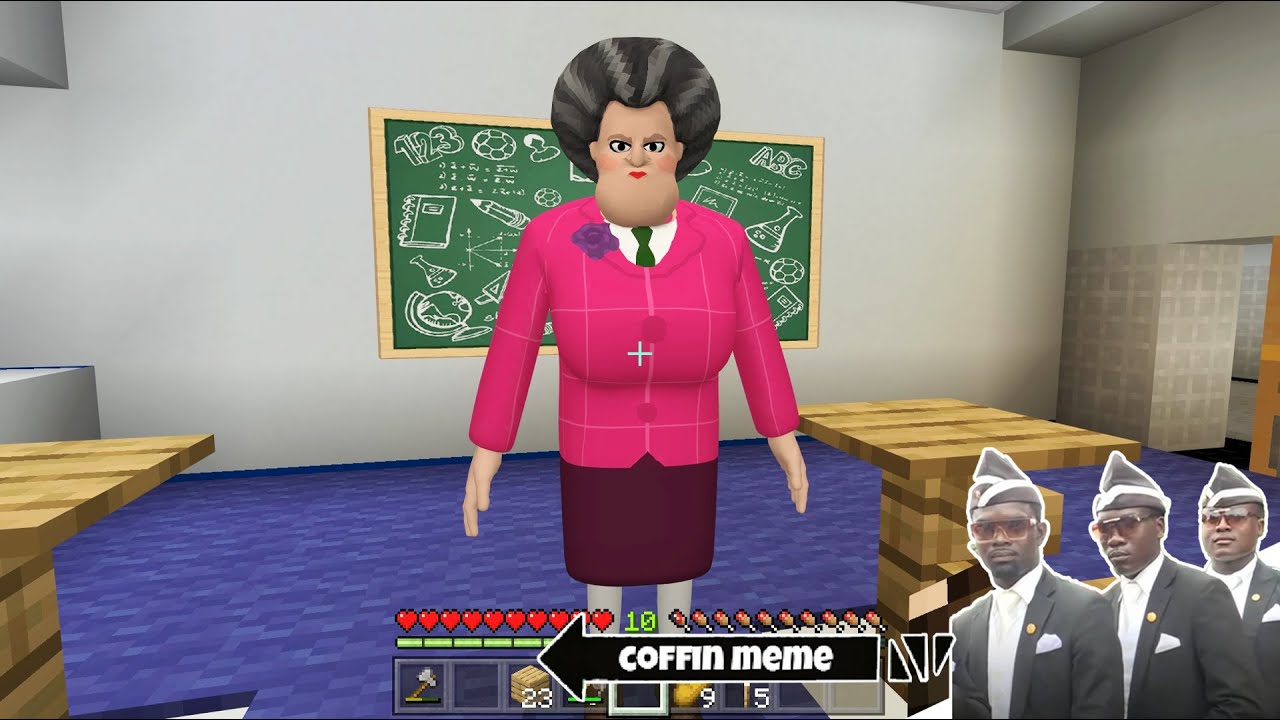 I found Real Scary Teacher 3D in Minecraft - Coffin Meme - YouTube