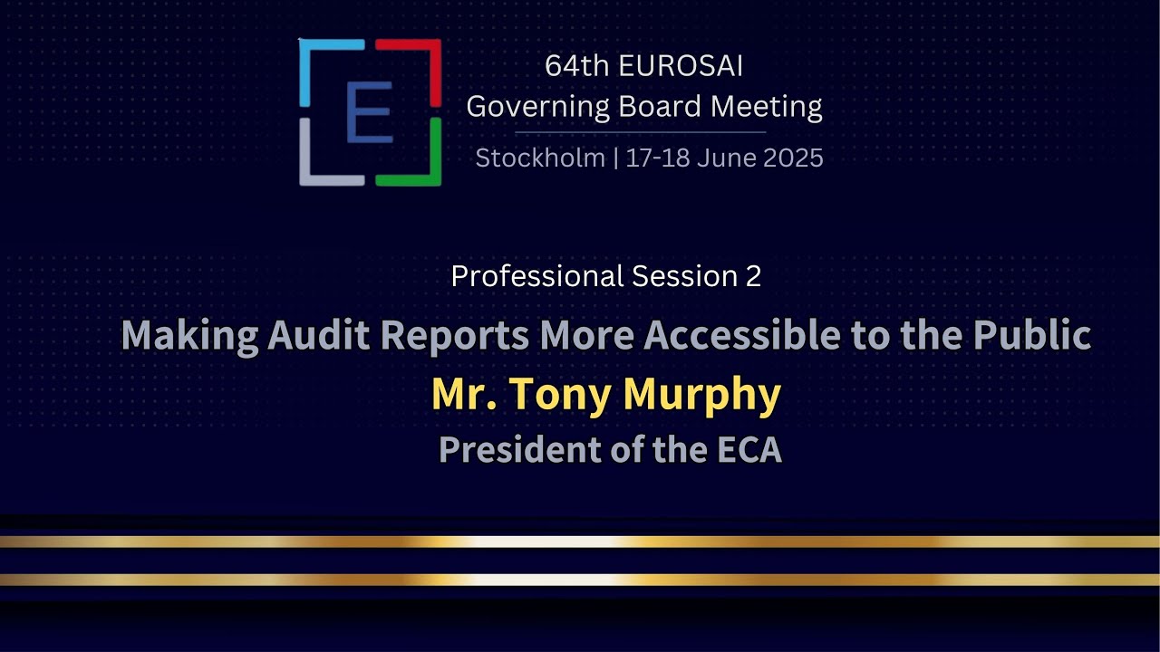 Making Audit Reports More Accessible to the Public - Mr. Tony Murphy ...