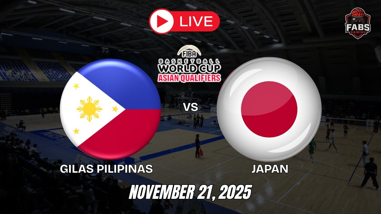 GILAS PILIPINAS vs JAPAN! FIBA WORLD CUP QUALIFIER | November 21, 2025 ...