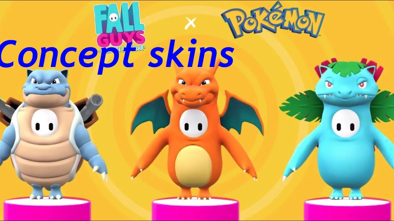 Amazing fall guys fan made crossover skins! - YouTube