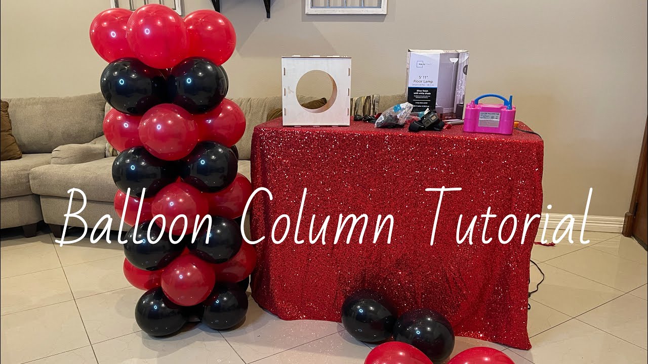 How To Make Balloon Columns For Beginners Youtube