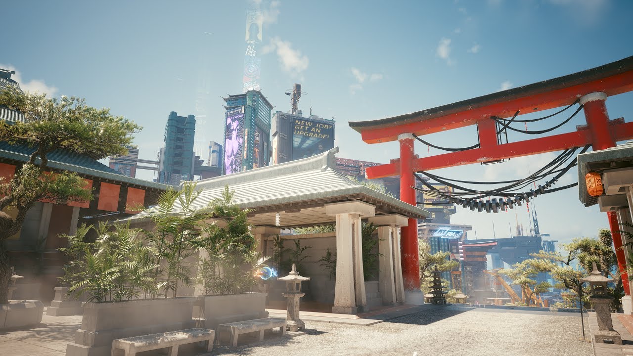 [4k] Cyberpunk 2077 - Morning Temple Hike - Ray Tracing Overdrive 4090 ...