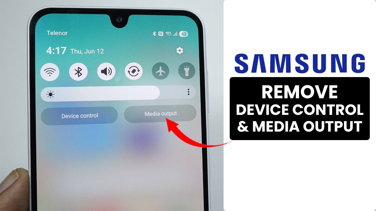 Any Samsung Phone: How to Remove Device Control & Media Output - YouTube