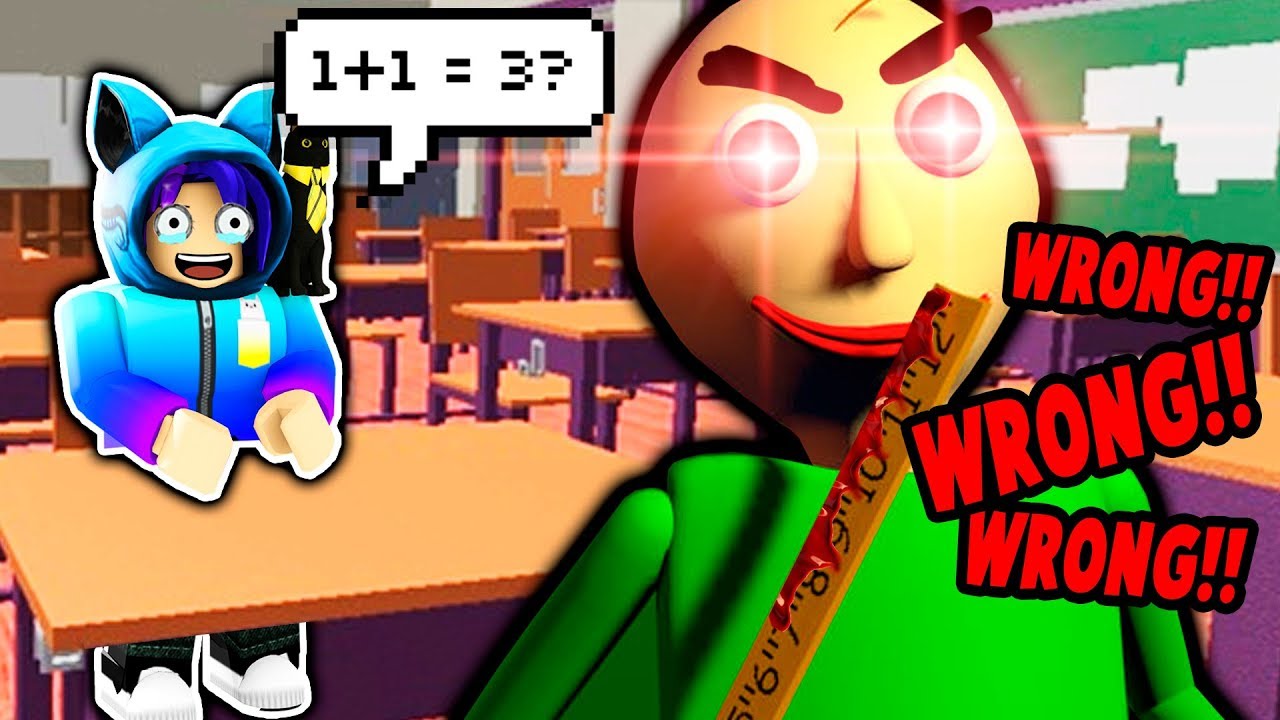 I WENT BACK TO SCHOOL BUT ENDED UP IN BALDI'S CLASSROOM? HELP! Roblox ...