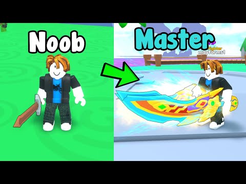 Unlocked Strongest Weapon In Sword Fighters Simulator Roblox!