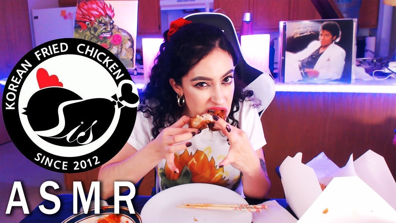 ASMR KOREAN FRIED CHICKEN & SIDES MUKBANG - YouTube