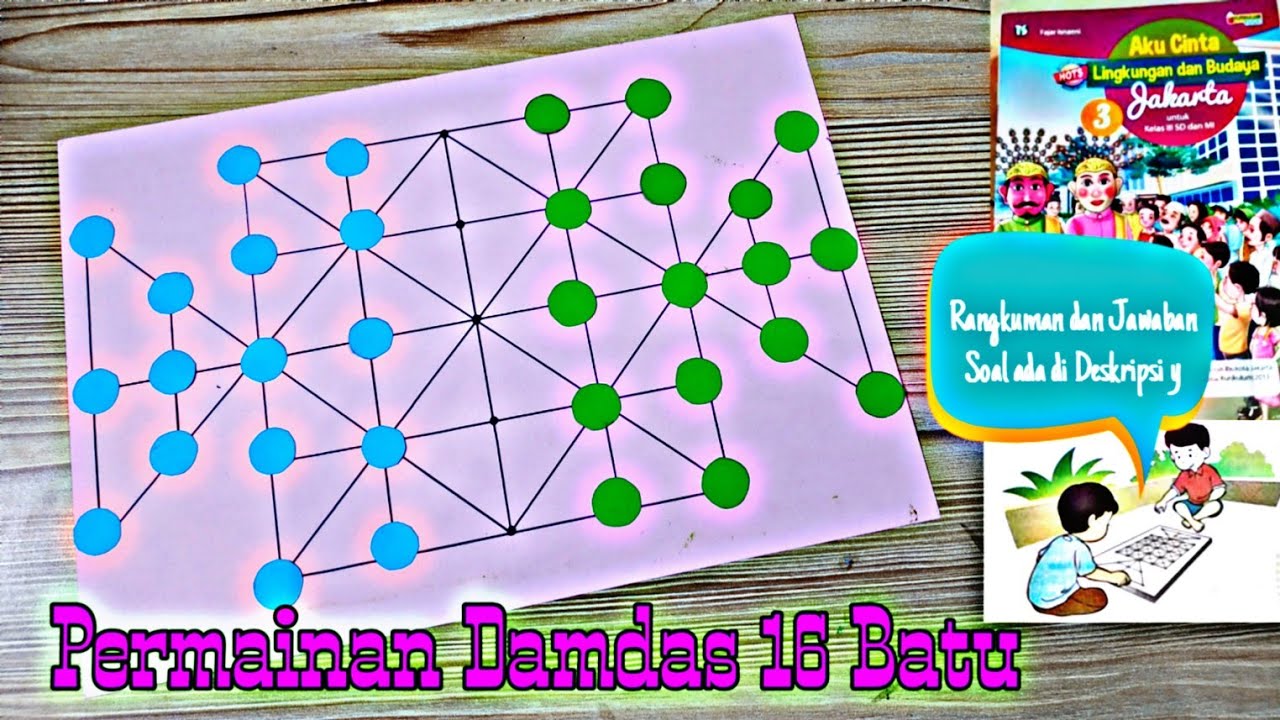 Permainan Damdas 16 Batu | Membuat Permainan Damdas 16 Batu Tugas Kelas ...