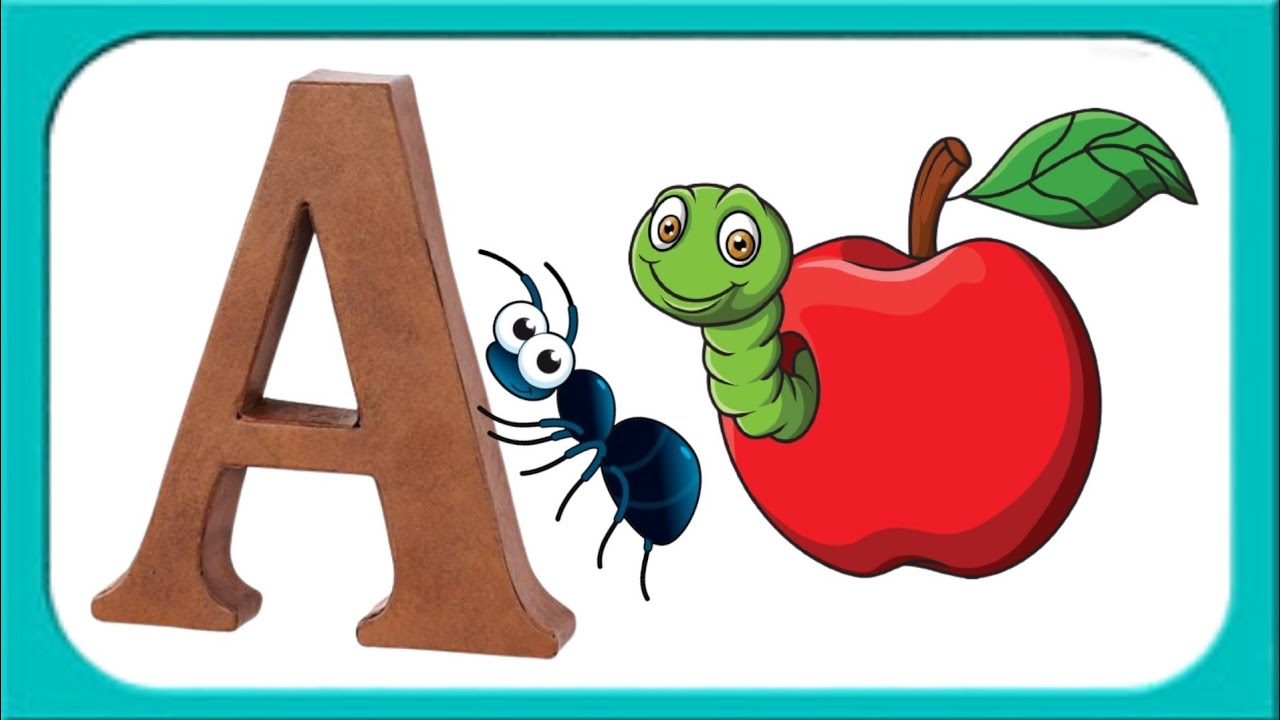 ABC Phonics Song | Phonics Song With Two Words | A For Apple,A For Ant ...